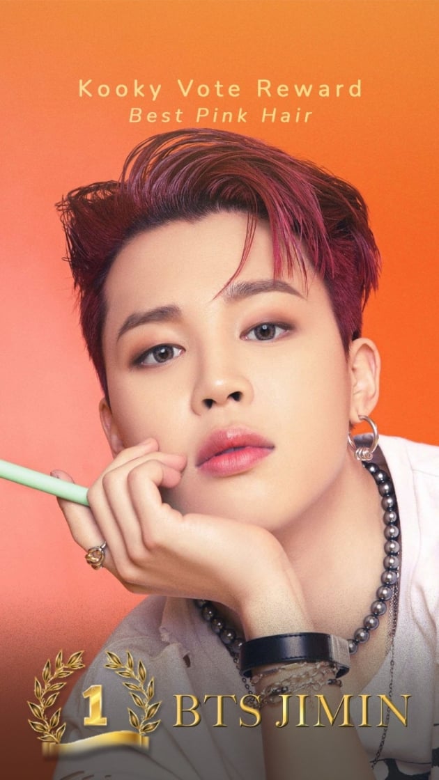 방탄소년단 지민 핑크 헤어가 잘 어울리는 남자 아이돌 1위 선정 | 텐아시아